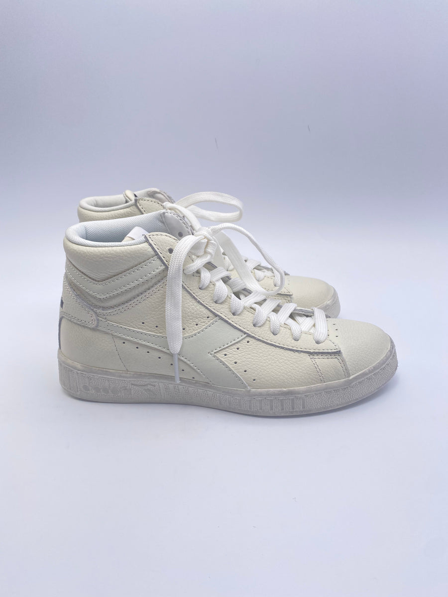 Diadora Game L High Waxed white – Isshoe